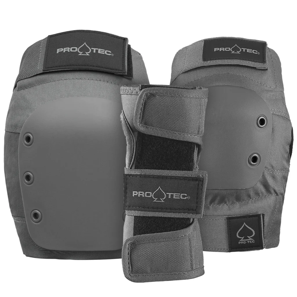 PRO-TEC STREET GEAR 3-PACK PAD SET - GREY - DREG